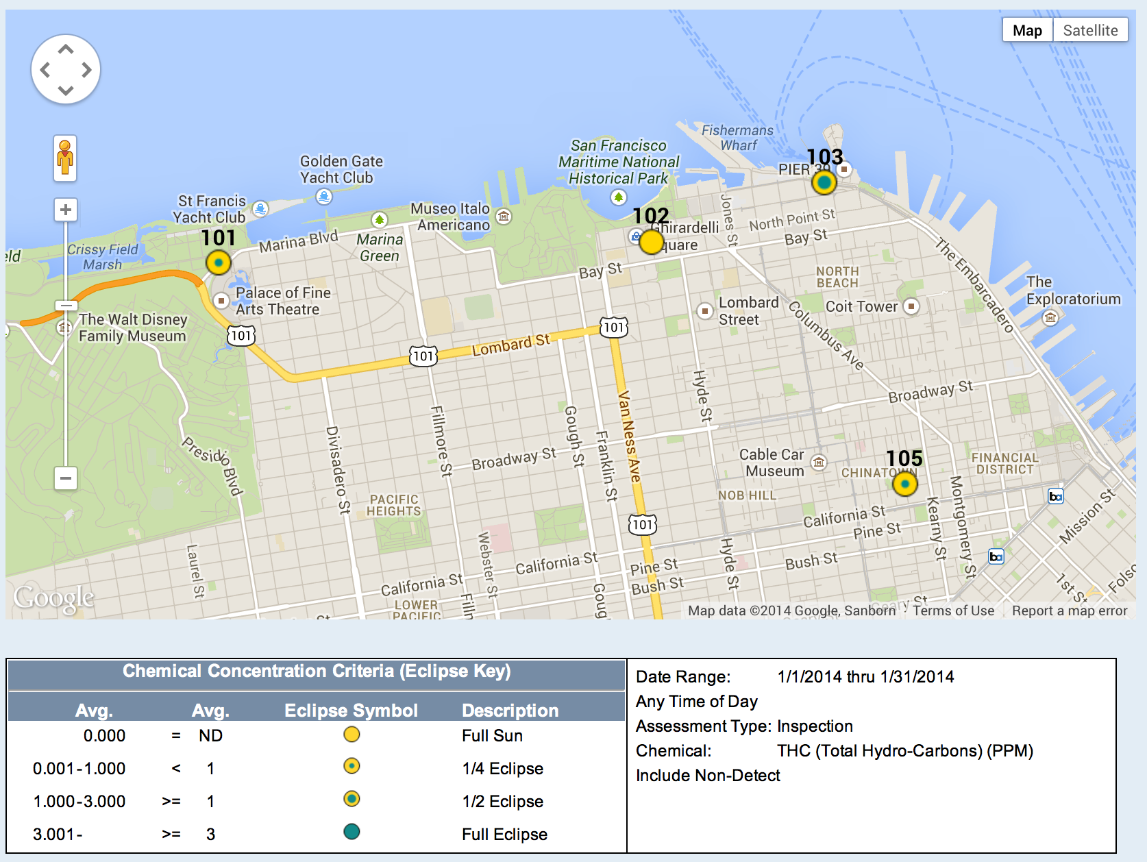OdorTrack'r - Odor Chemical Eclipse Report Help